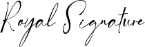 Royal Signature font