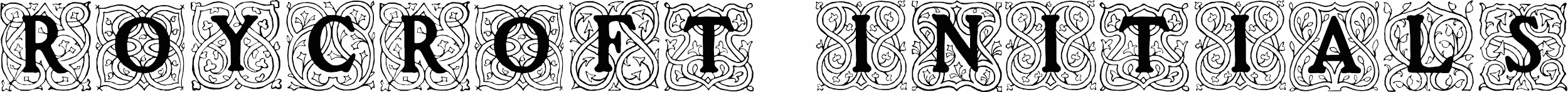 Roycroft Initials font | Fonts2u.com