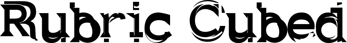 Rubric Cubed font