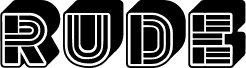 Rude Regular font