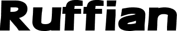 Ruffian Outline font