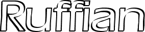 Ruffian bold font