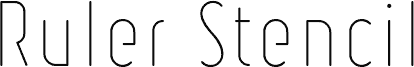 Ruler Stencil font | Fonts2u.com