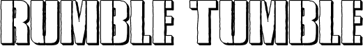 Rumble Tumble Outline font
