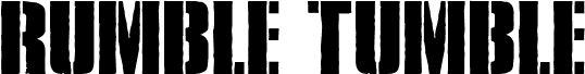Rumble Tumble Outline font