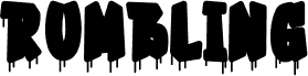 Rumbling font