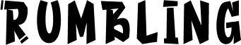 Rumbling Extrude font | Fonts2u.com