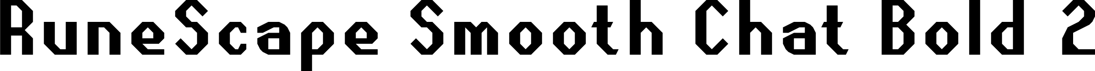 RuneScape Smooth Chat Bold 2 Regular font | Fonts2u.com