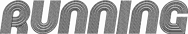 Running Regular font