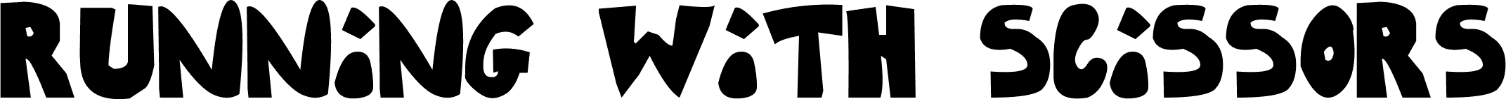 Running With Scissors font | Fonts2u.com