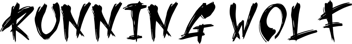 Running Wolf font