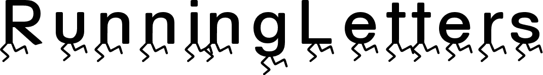 RunningLetters font