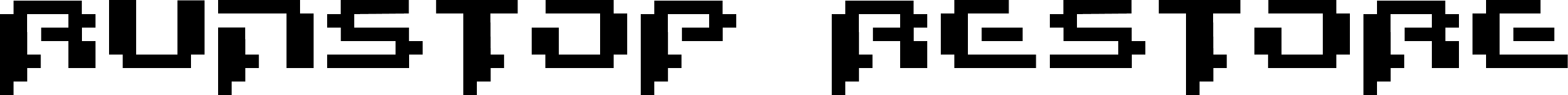 Runstop Restore font | Fonts2u.com