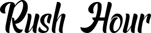 Rush Hour Hollow Regular font