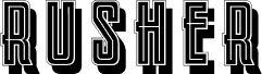 Rusher Regular font