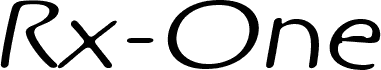 Rx-OneZero font