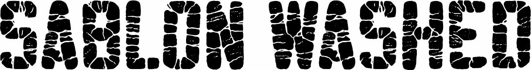 Sablon Washed Hyper font | Fonts2u.com