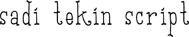 Sadi Tekin Script Regular font | Fonts2u.com