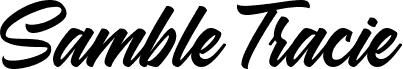 Samble Tracie_Swash Bold font