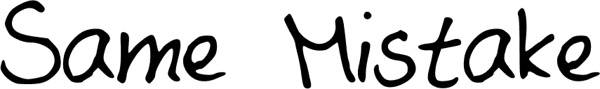 Same_Mistake font | Fonts2u.com