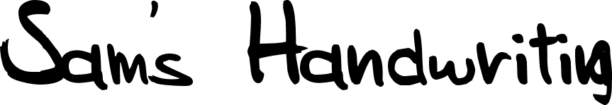 Sam's Handwriting font | Fonts2u.com
