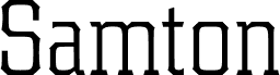 Samton Extra Condensed Bold font