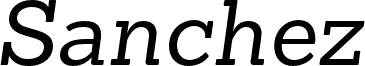 Sanchez-Regular font