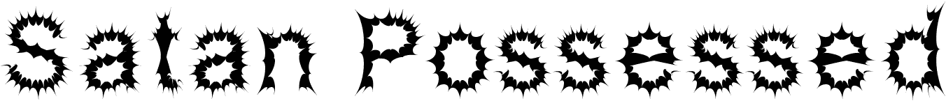 Satan Possessed font | Fonts2u.com