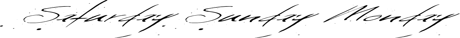 Saturday Sunday Monday font | Fonts2u.com