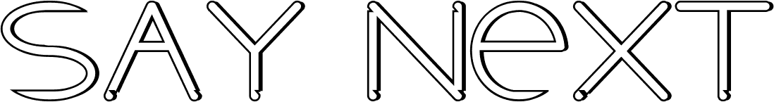 Say Next Demo Outline font