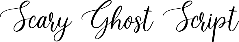 Scary Ghost Script font