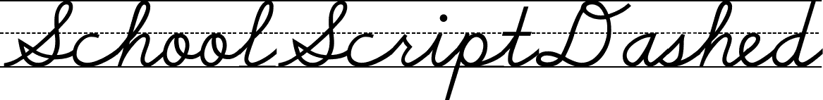 SchoolScriptDashed font | Fonts2u.com