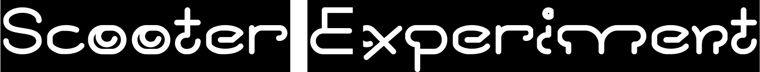 Scooter Experiment-Inverse font