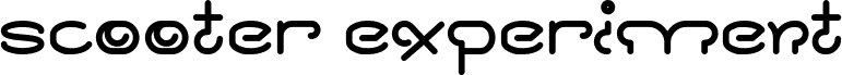 Scooter Experiment Bold font | Fonts2u.com