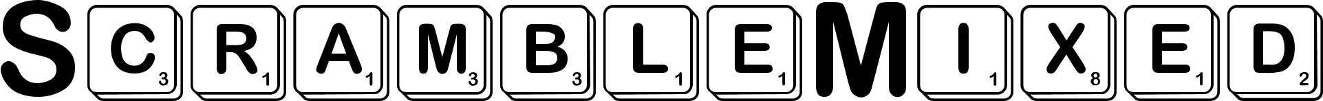 ScrambleMixed font