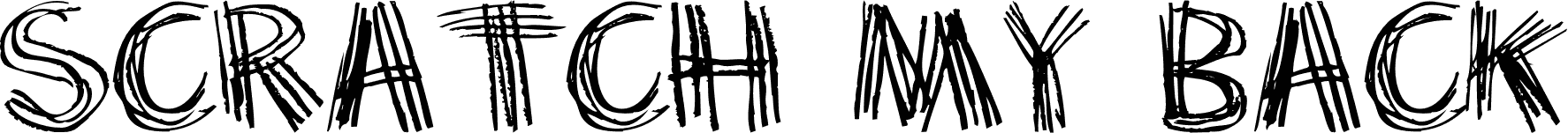 Scratch my back font | Fonts2u.com
