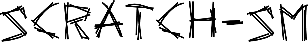 Scratch-SM Bold font