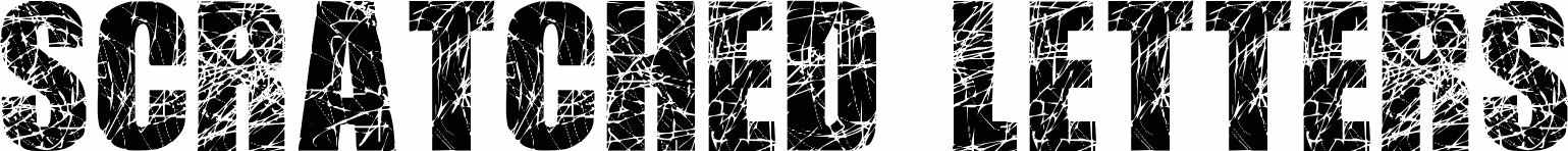 Scratched Letters font | Fonts2u.com