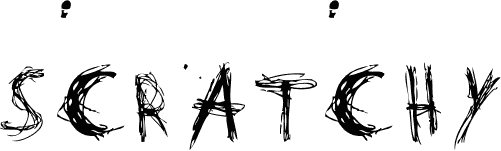 Scratchy font | Fonts2u.com