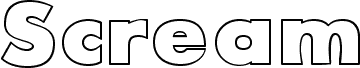 Scream font
