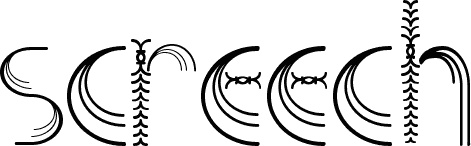 Screech font