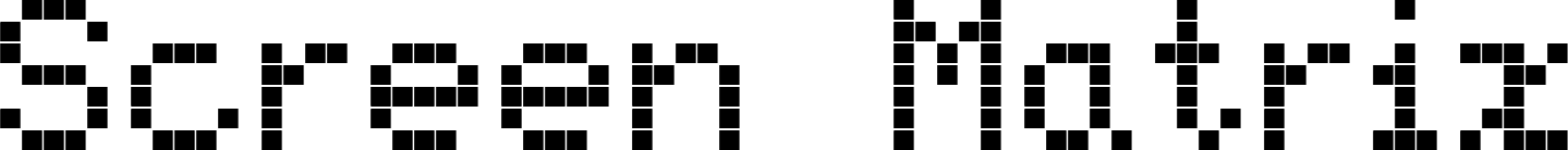 ScreenMatrix font | Fonts2u.com