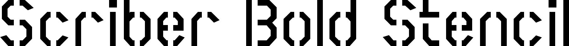 Scriber Bold Stencil fonte | Fonts2u.com