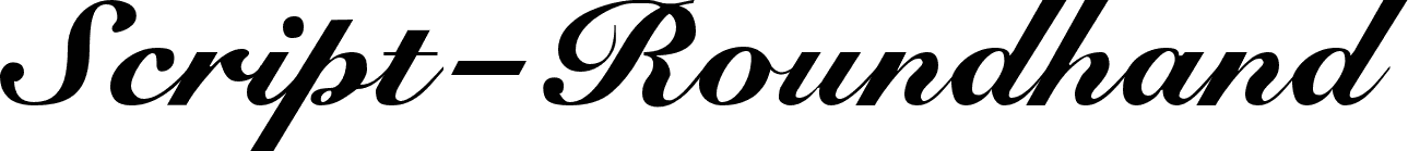 Script Roundhand Normal font
