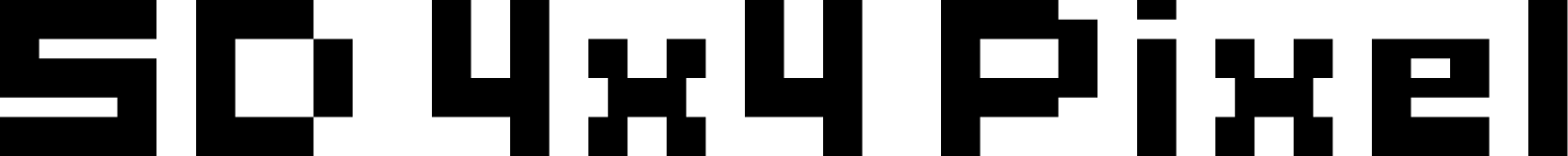 SD 4x4 Pixel Regular font