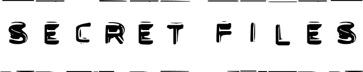 Secret Files font