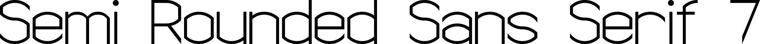 Semi Rounded Sans Serif 7 font | Fonts2u.com
