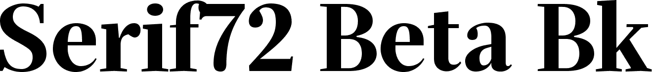 Serif72Beta-Black font