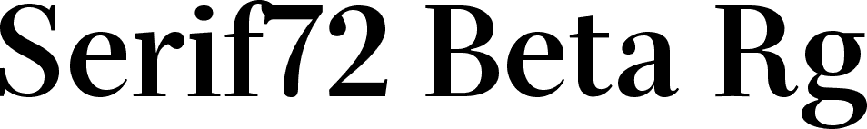 Serif72Beta-Bold font