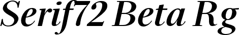 Serif72Beta-Bold font